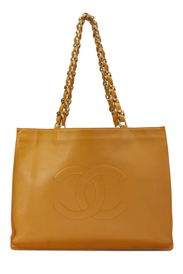 Chanel Lambskin Flat Chain Handle Tote