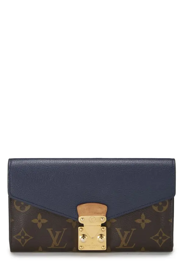 LOUIS VUITTON Monogram Canvas Pallas Wallet - Navy
