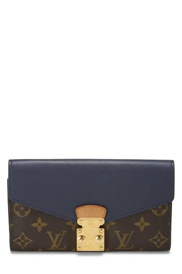 LOUIS VUITTON Monogram Canvas Pallas Wallet - Navy