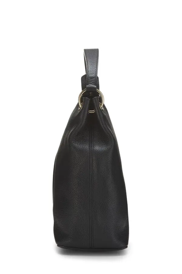 Gucci Leather Soho Convertible Hobo - Black