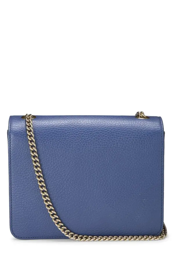 Gucci Leather Interlocking Crossbody - Blue