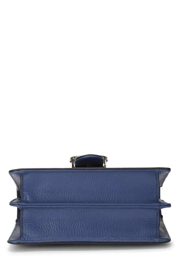 Gucci Leather Interlocking Crossbody - Blue