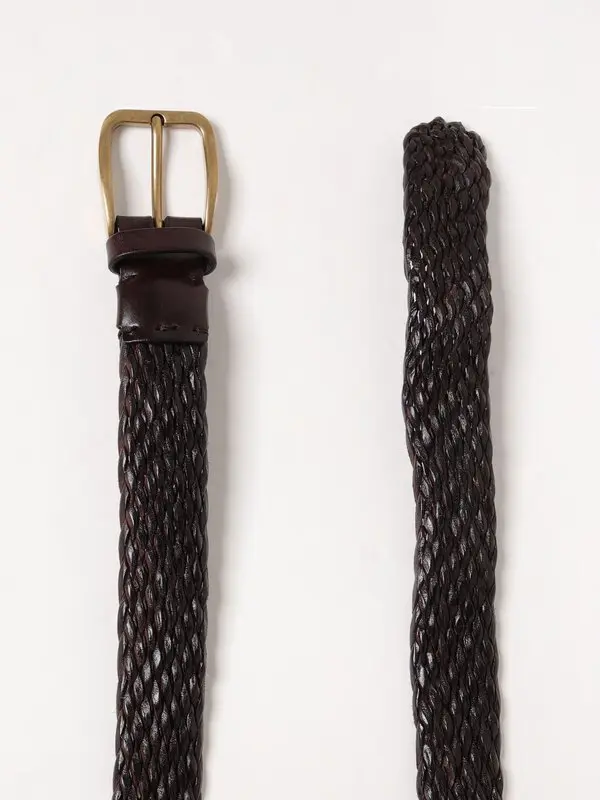Brunello Cucinelli Woven Leather Belt