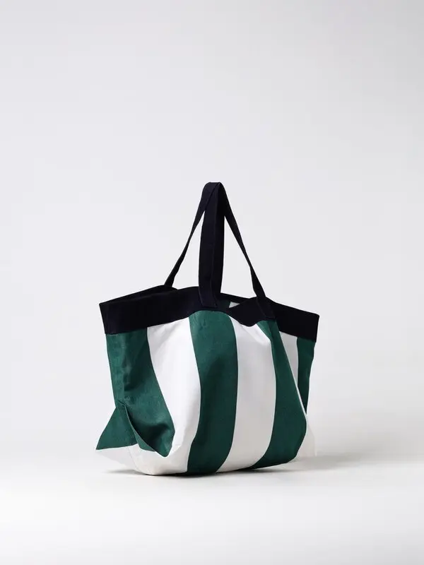 PIER SICILIA Canvas Tote Bag - Green