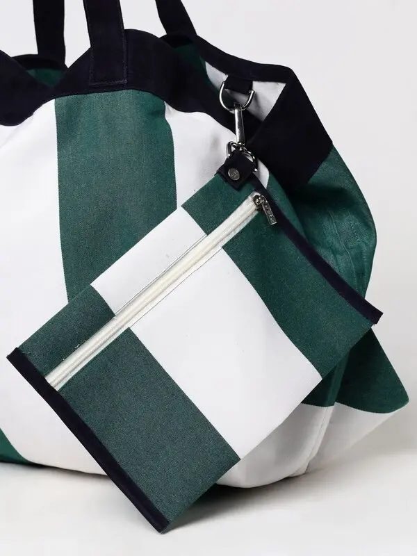 PIER SICILIA Canvas Tote Bag - Green