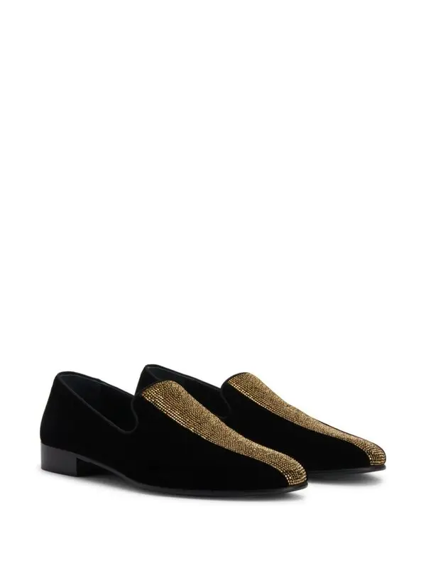 GIUSEPPE ZANOTTI Tuxedo Velvet Loafers