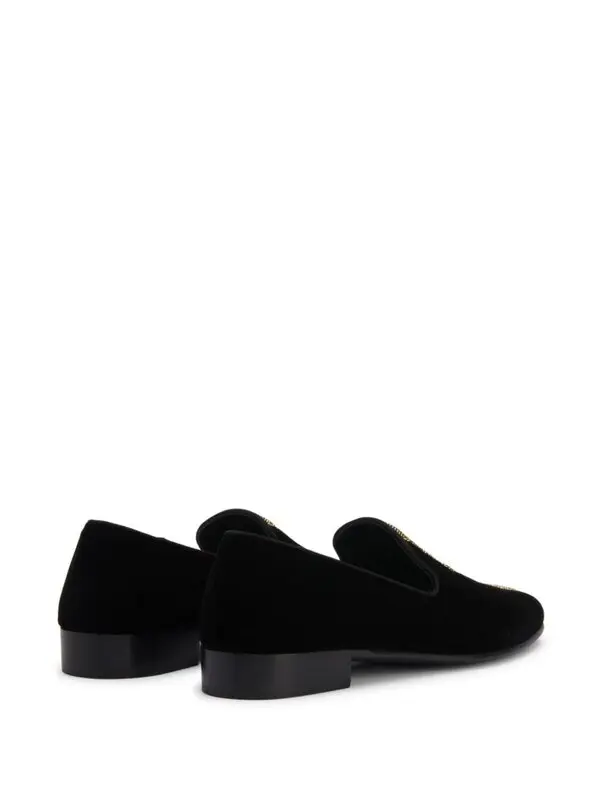 GIUSEPPE ZANOTTI Tuxedo Velvet Loafers