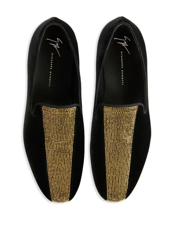 GIUSEPPE ZANOTTI Tuxedo Velvet Loafers