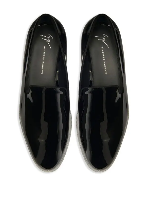 GIUSEPPE ZANOTTI Vilbert Patent Leather Loafers