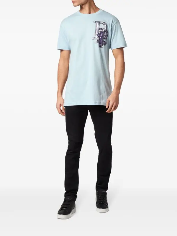 Philipp Plein Gothic Graffiti-print Cotton T-shirt