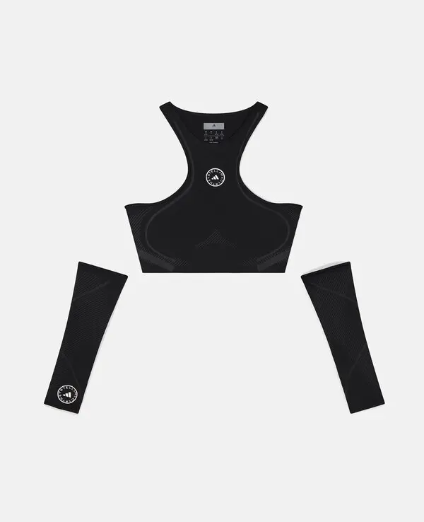 Stella McCartney Truepace Running Crop Top With Arm Guards