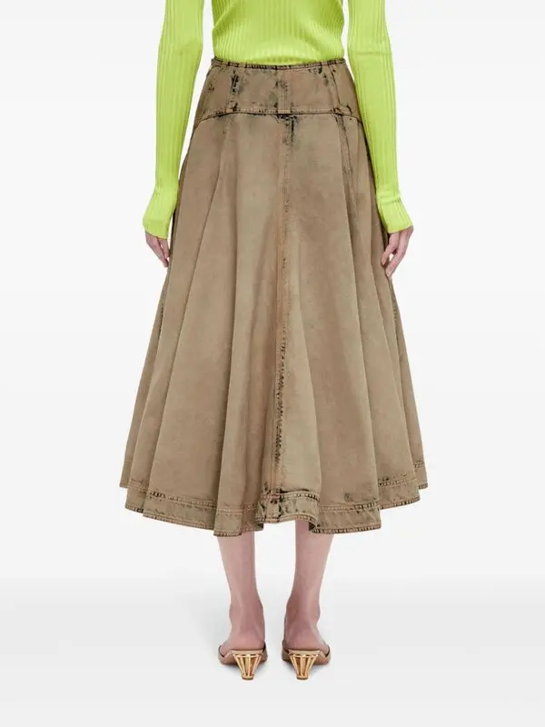 FERRAGAMO Denim Midi Skirt