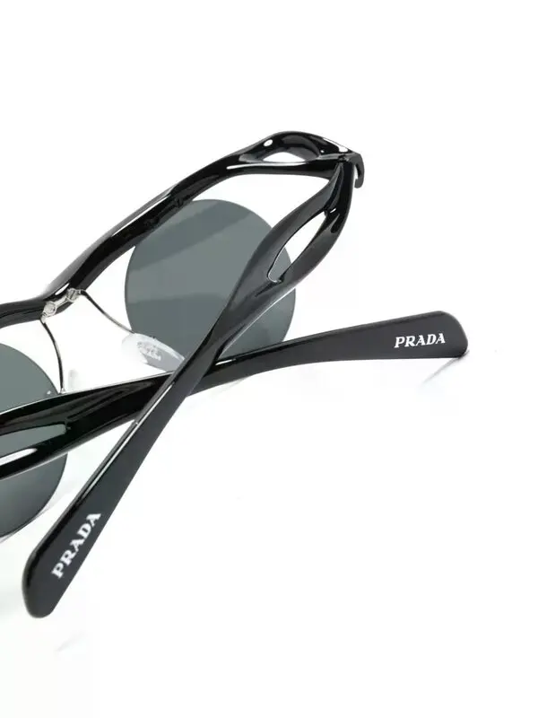 Prada Runway Round-frame Sunglasses