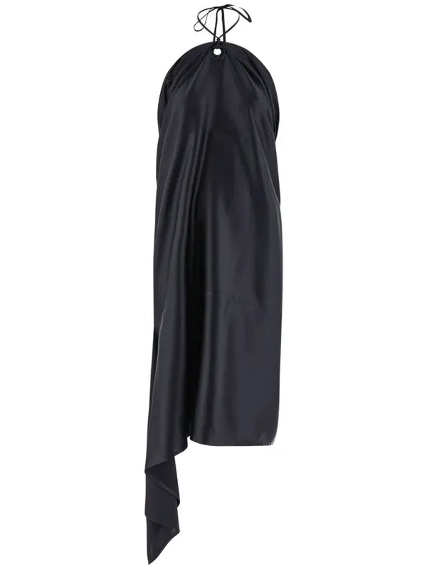 FERRAGAMO Asymmetric Satin Dress