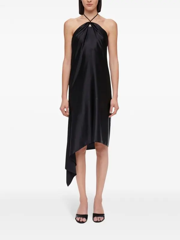 FERRAGAMO Asymmetric Satin Dress