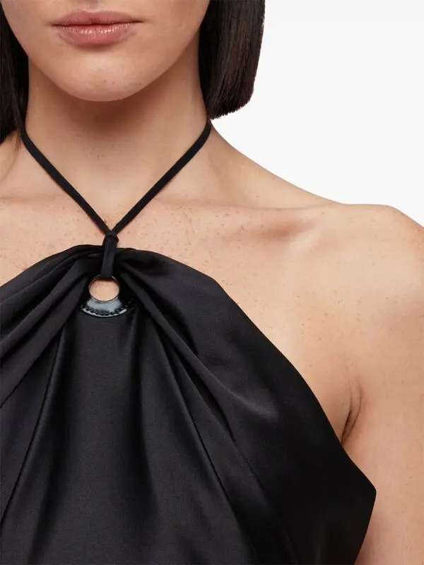 FERRAGAMO Asymmetric Satin Dress