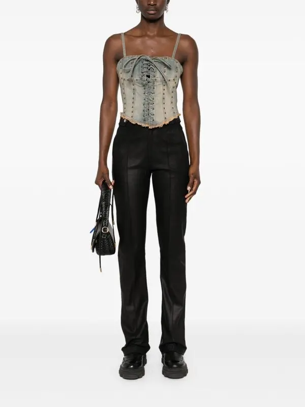 MISBHV Lara Denim Cropped Top