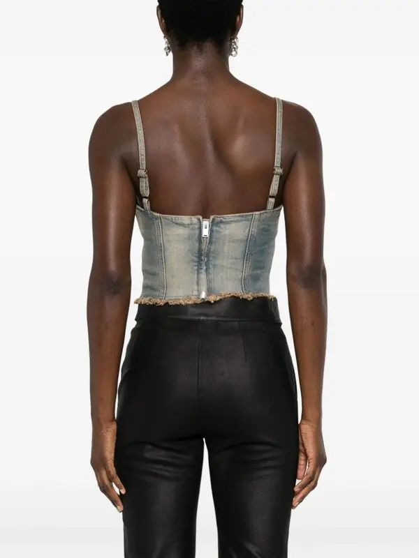 MISBHV Lara Denim Cropped Top