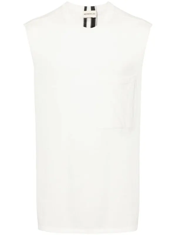 MORDECAI Sleeveless Stripe-detail Jumper