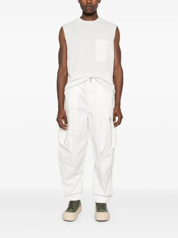 MORDECAI Sleeveless Stripe-detail Jumper