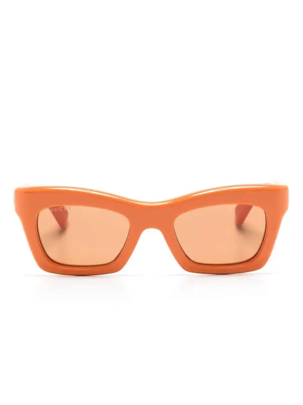Gucci Butterfly-frame Sunglasses - Orange