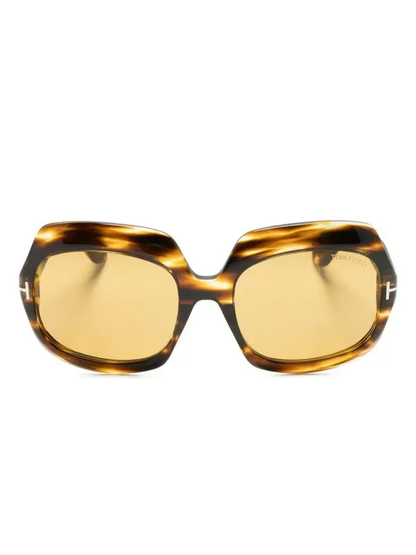 TOM FORD Oversize-frame Sunglasses - Brown
