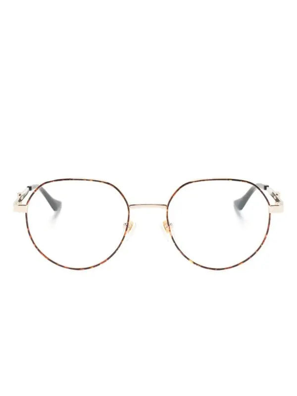 Gucci Round-frame Glasses - Brown