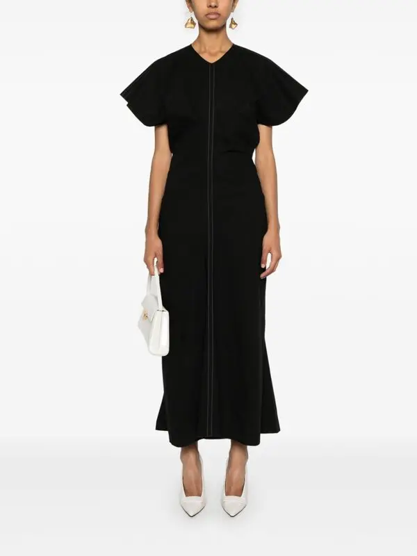 Victoria Beckham Flared Poplin Dress