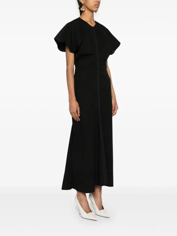 Victoria Beckham Flared Poplin Dress