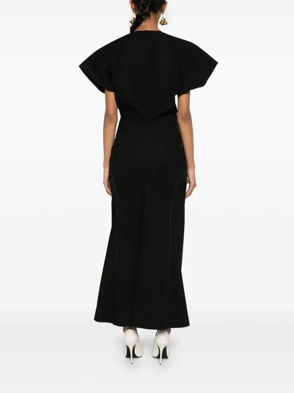 Victoria Beckham Flared Poplin Dress