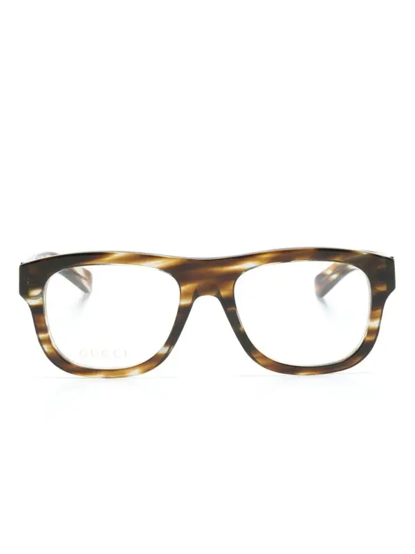 Gucci Square-frame Sunglasses - Brown