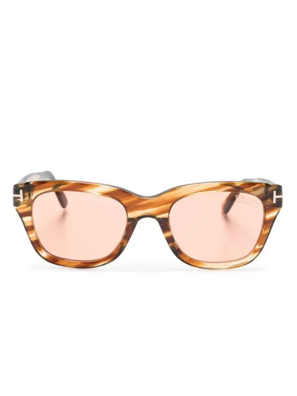 TOM FORD Tortoiseshell Square-frame Sunglasses - Brown