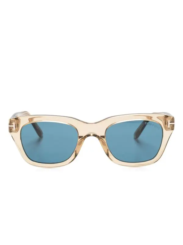 TOM FORD Snowdon Square-frame Sunglasses - Neutrals