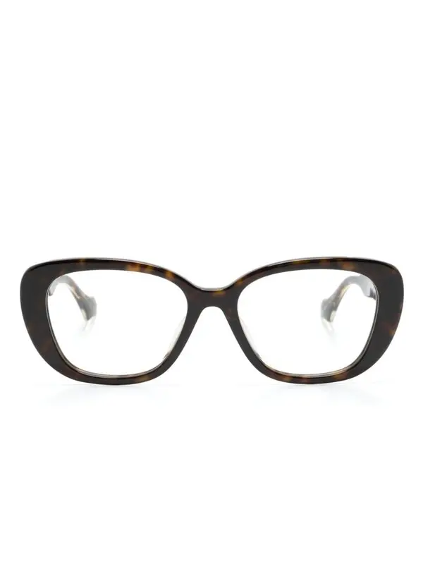 Gucci Cat-eye Frame Glasses - Brown