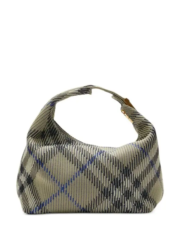 Burberry Peg Check Medium Tote Bag - Neutrals