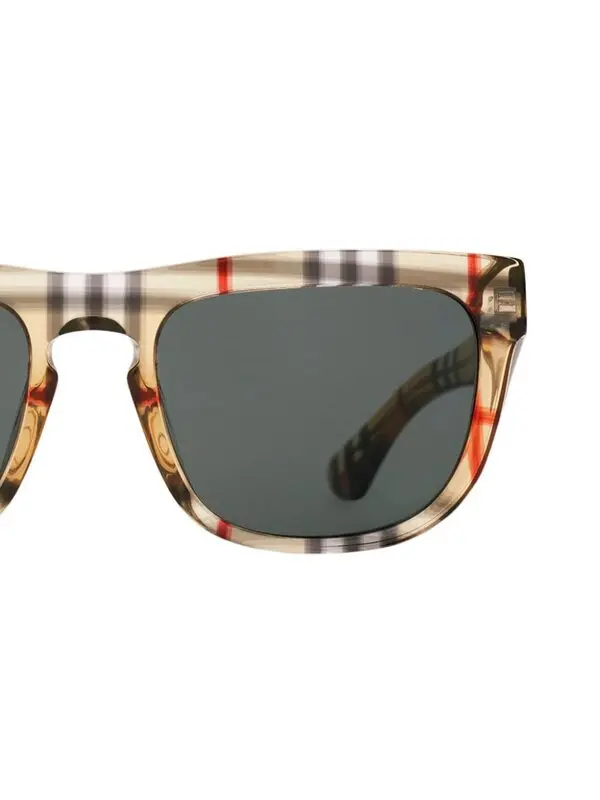 Burberry Vintage Check Square-frame Sunglasses - Neutrals