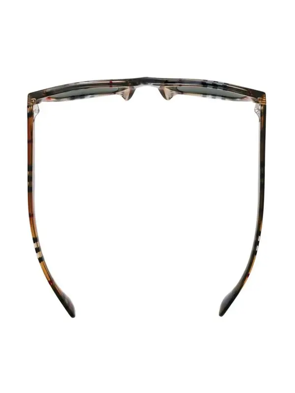 Burberry Vintage Check Square-frame Sunglasses - Neutrals