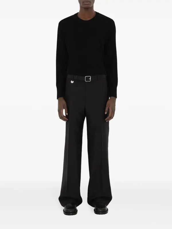 Burberry Crew-neck Wool Jumper - Black