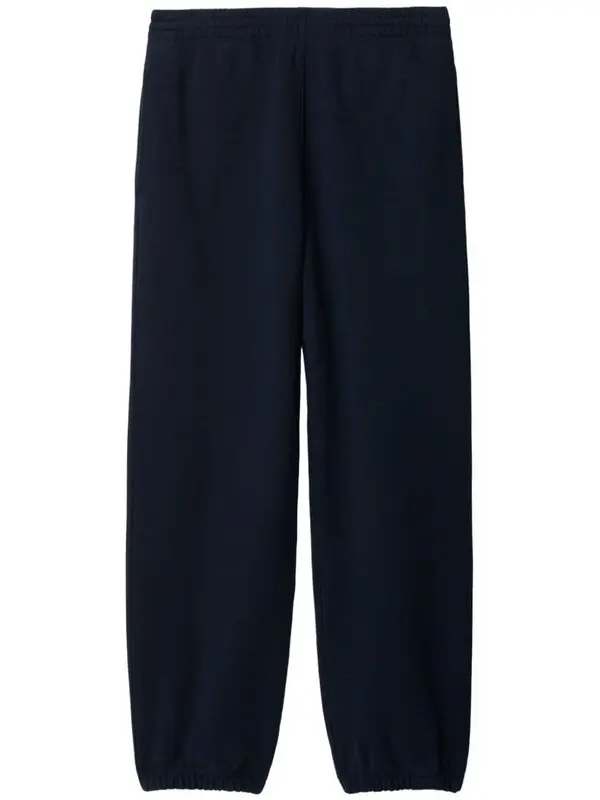 Burberry Logo-appliqué Cotton Track Pants - Blue
