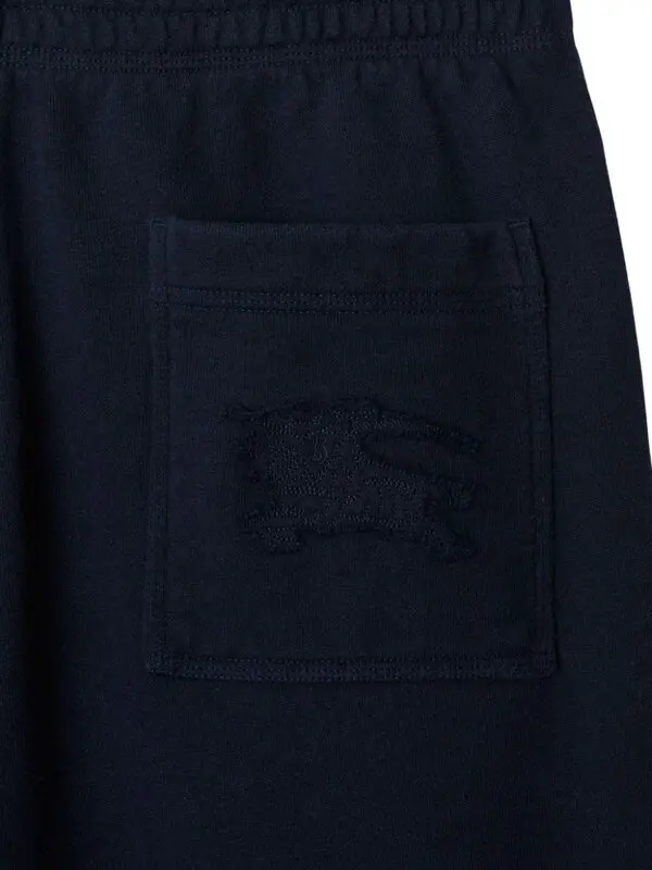 Burberry Logo-appliqué Cotton Track Pants - Blue