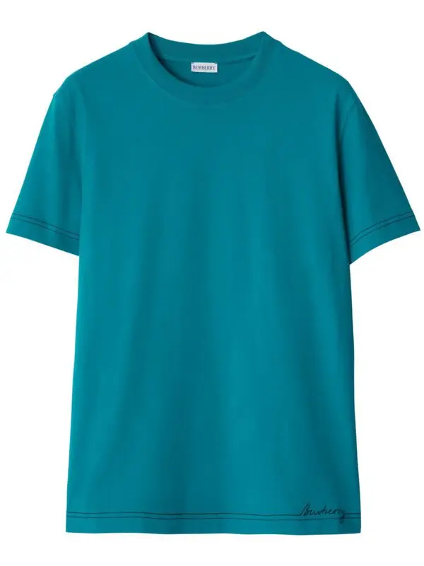 Burberry Contrast-stitching Cotton T-shirt