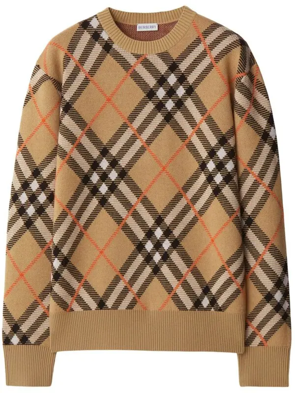 Burberry Nova Check Jumper - Brown