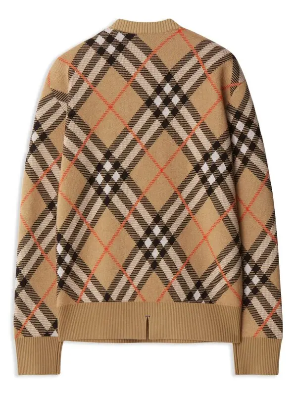 Burberry Classic Check Long Sleeve Sweatshirt - Brown