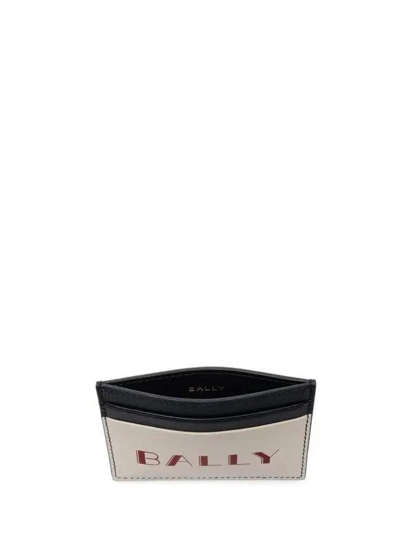 Bally Slogan-print Leather Cardholder