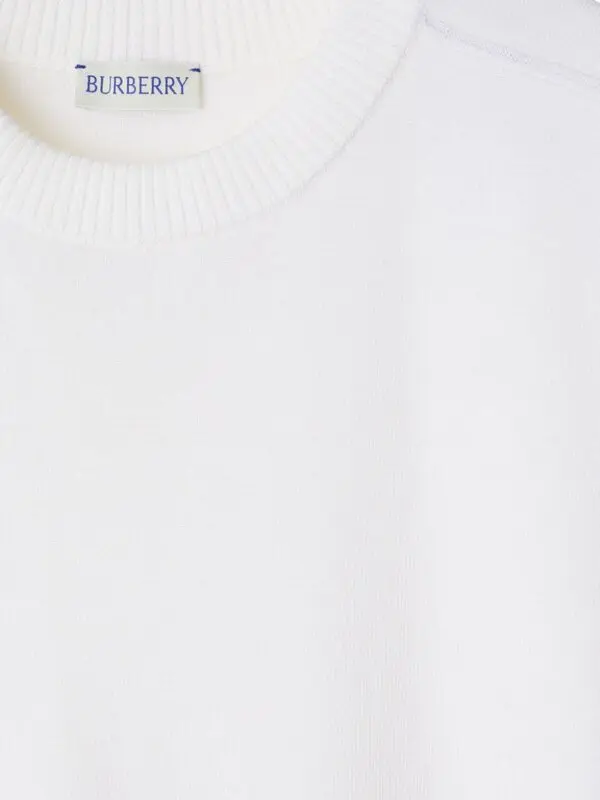 Burberry Fine-knit Wool T-shirt - White