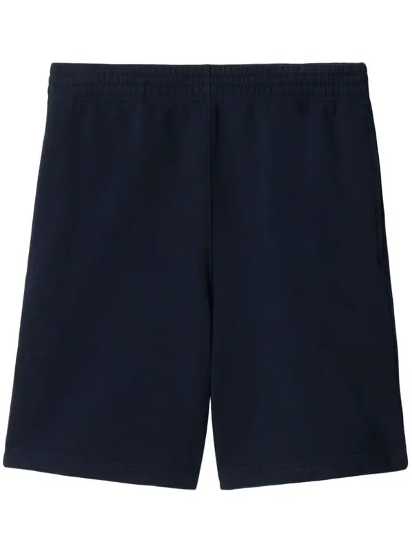 Burberry Equestrian Knight Appliqué Shorts - Blue