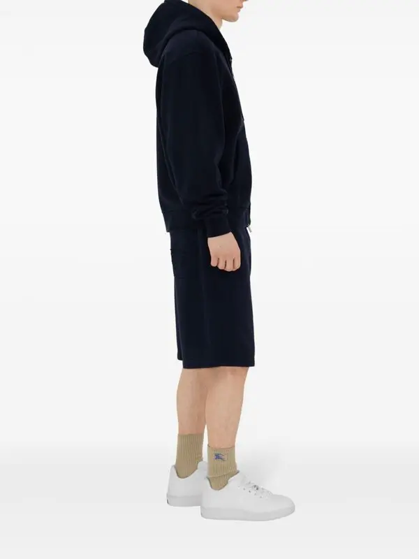 Burberry Equestrian Knight Appliqué Shorts - Blue