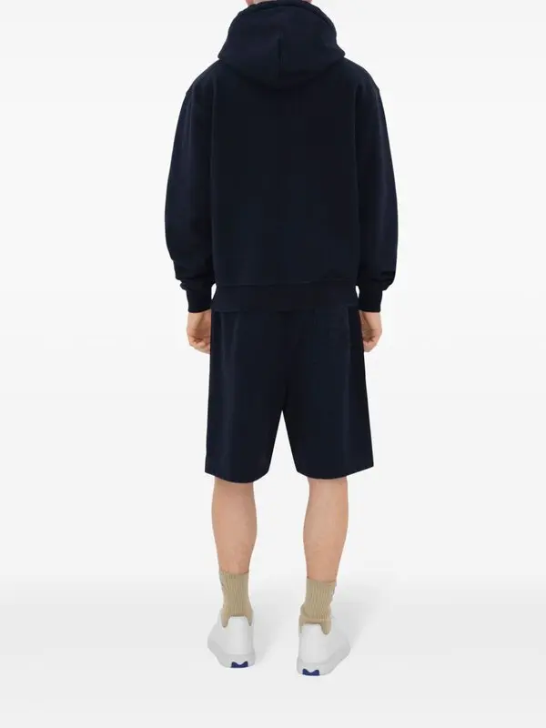 Burberry Equestrian Knight Appliqué Shorts - Blue