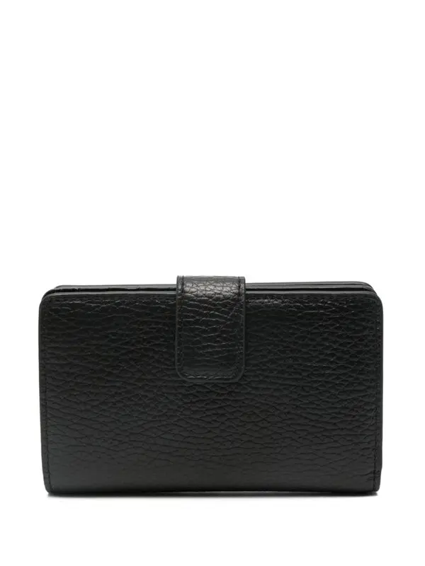 COCCINELLE Metallic Soft Leather Wallet - Black