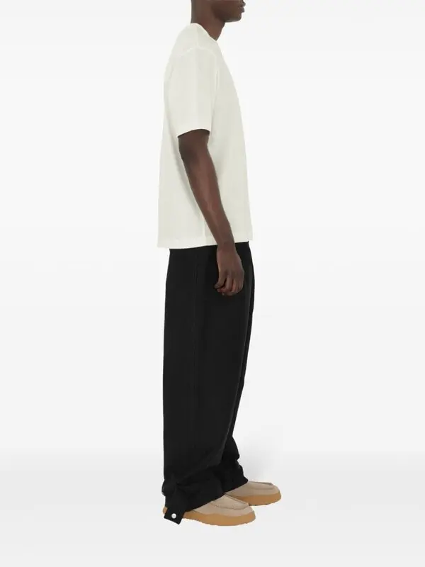 Burberry Embroidered-logo Cotton T-shirt